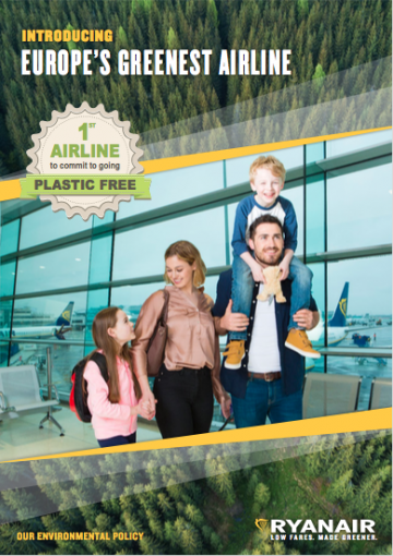 Ryanair Launches New Environmental Policy – Ryanair's Corporate Website