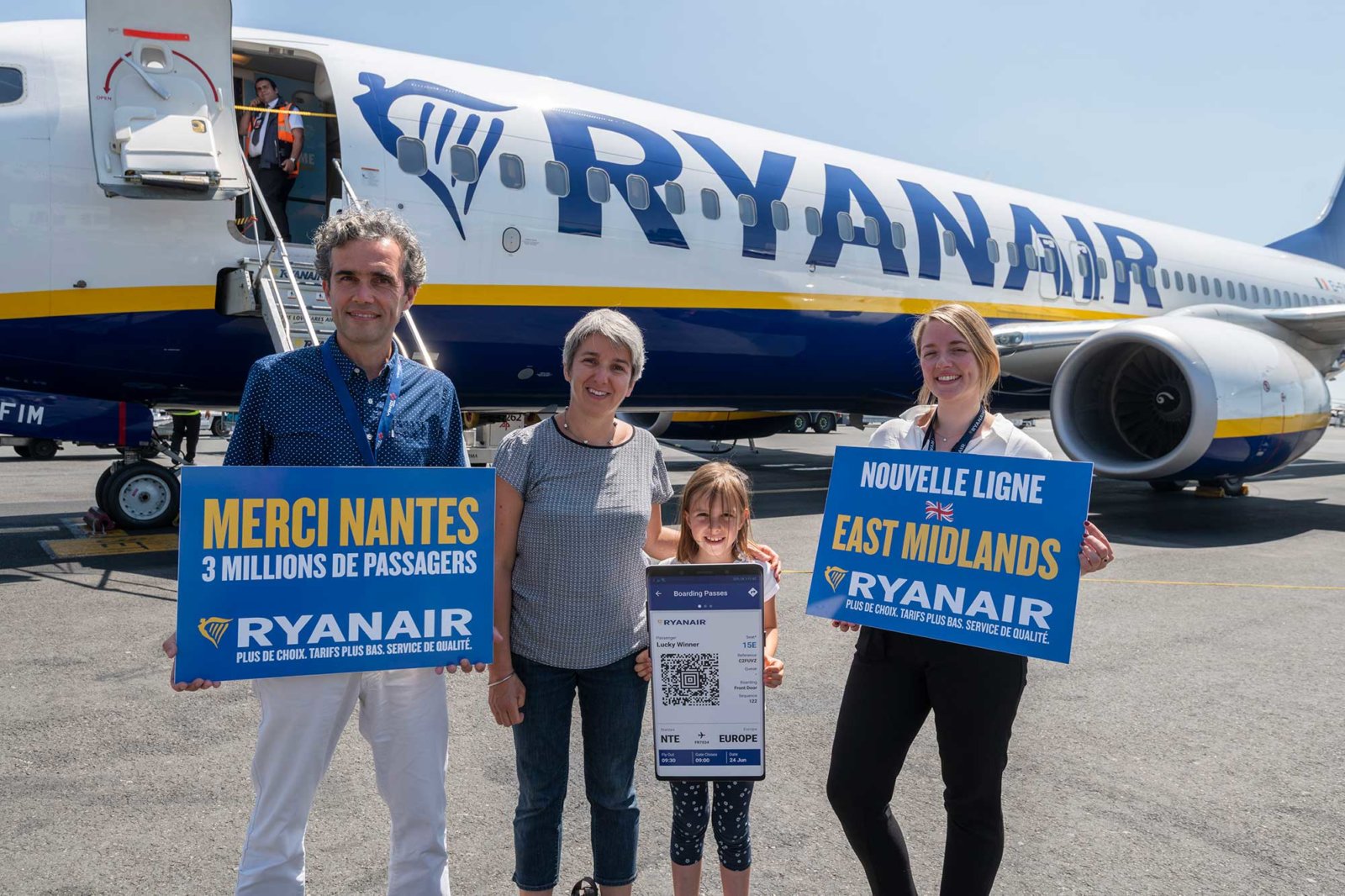 Ryanair Celebrates 3m Passengers In Nantes First Flight To East ...