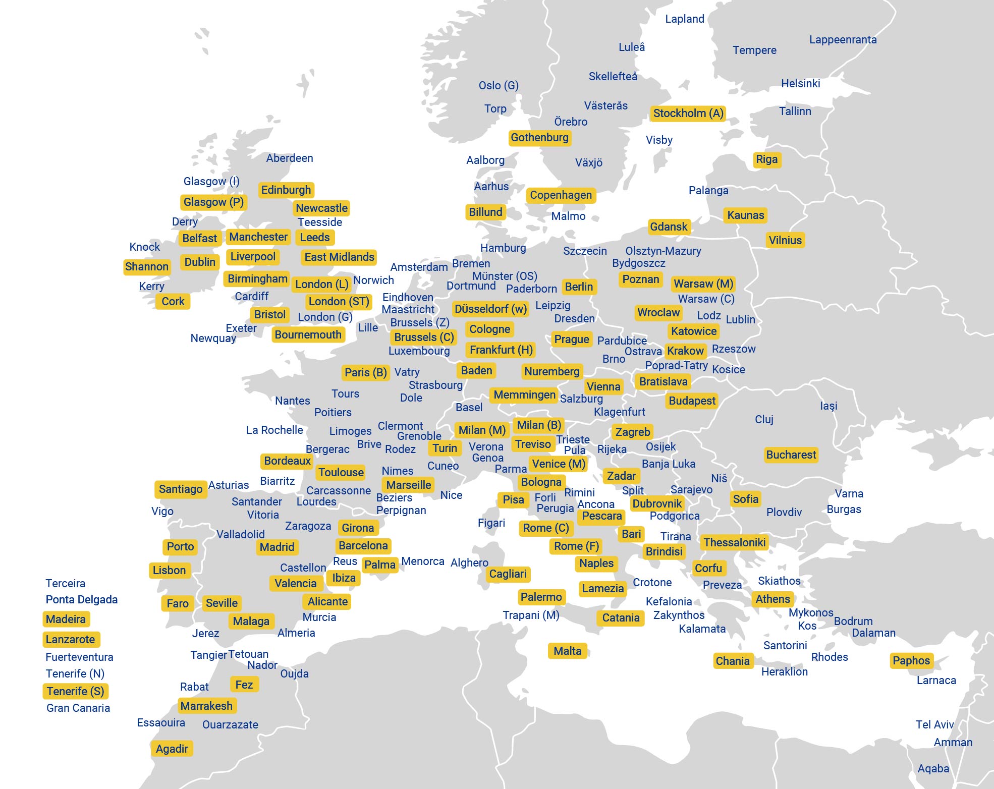 Our Network | Ryanair's Corporate Website