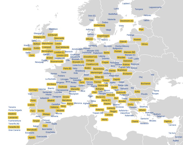 Our Network | Ryanair's Corporate Website