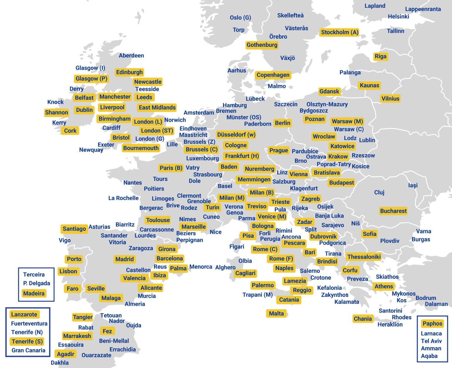 Our Network | Ryanair's Corporate Website
